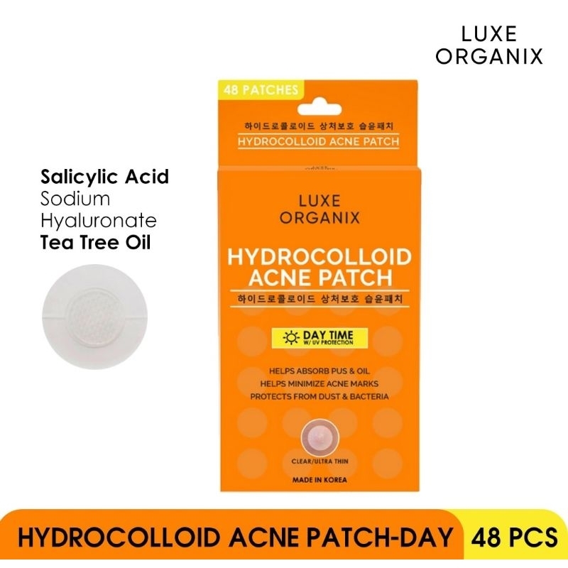 luxe Organix Hydrocolloidal acne patch day 48's | Shopee Philippines