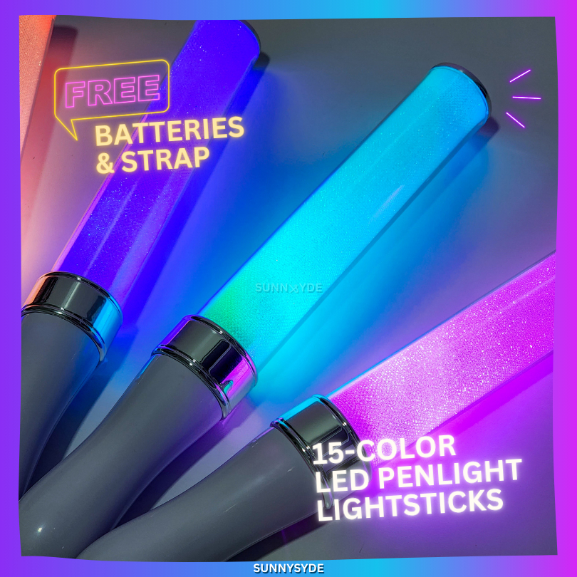 15-Color Changing LED Lightstick Penlight for Concerts/Events | Shopee ...