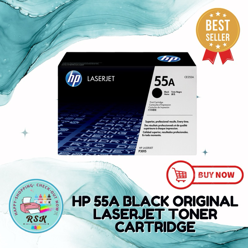 HP 55A Black Original LASERJET TONER CARTRIDGES (CE255A) | Shopee ...