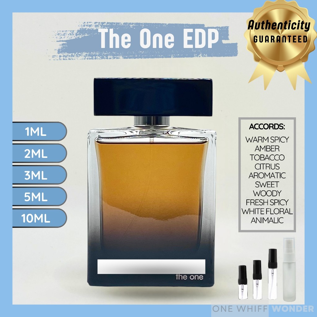 The One EDP Men (1mL, 2mL, 3mL, 5mL or 10mL) ONE WHIFF WONDER | Shopee ...