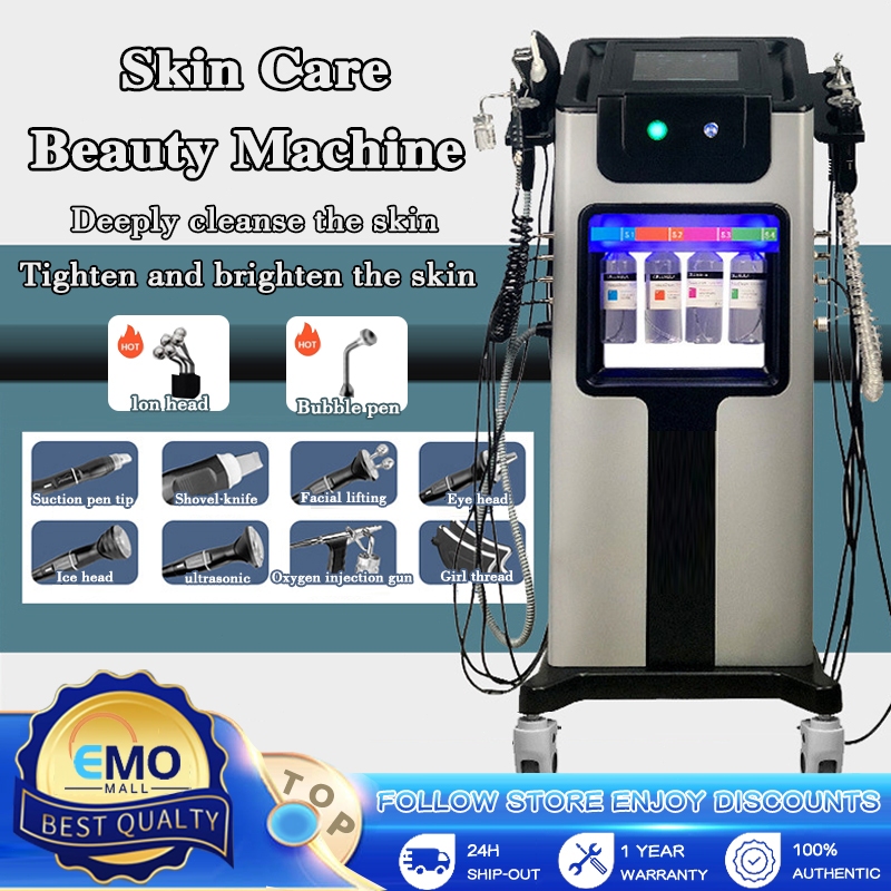 10 in 1 facial machine Multifunctional Oxygen Beauty Cleaning H2O2 Skin ...