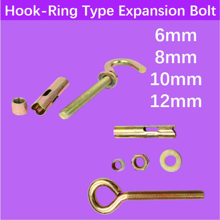 Mago 8mm Ring And Hook Type Expansion Bolt Ring Expansion Anchor Eye ...