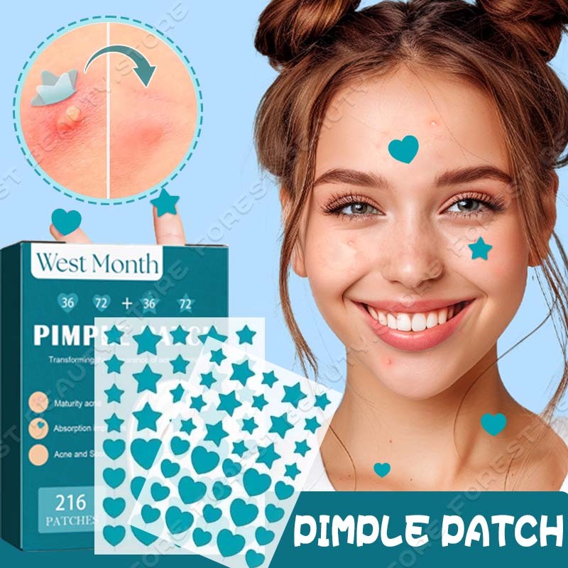 216pcs Hydrocolloid Acne Patch Invisible Breathable Waterproof Pimple ...
