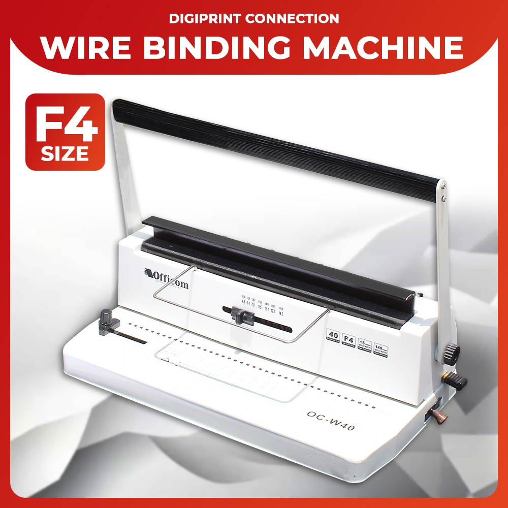 F4 Size Wire Binding Machine ( Long | Legal ) W40M Officom 210mm x ...