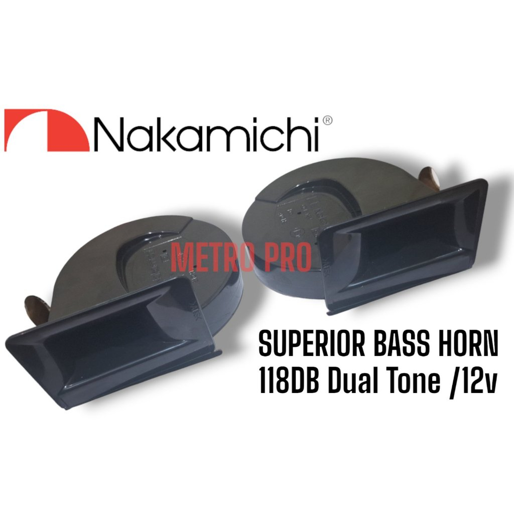 SUPERIOR BASS HORN 12V NAKAMICHI BRAND NH-BS-20 | Shopee Philippines
