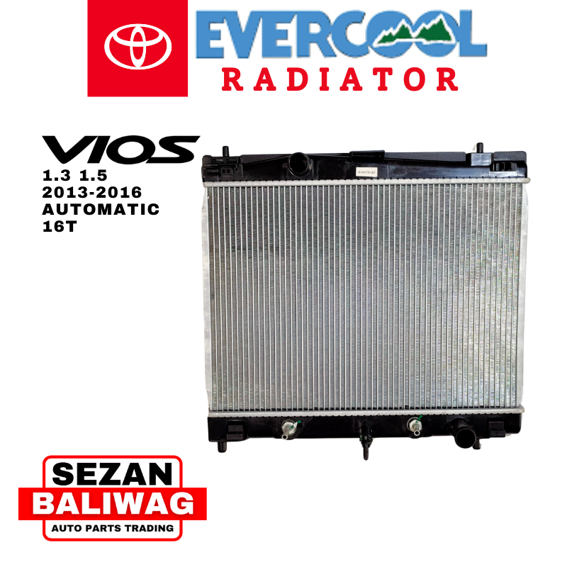 EVERCOOL RADIATOR ASSEMBLY TOYOTA VIOS 1.3 1.5 2013-2016 (SUPERMAN ...