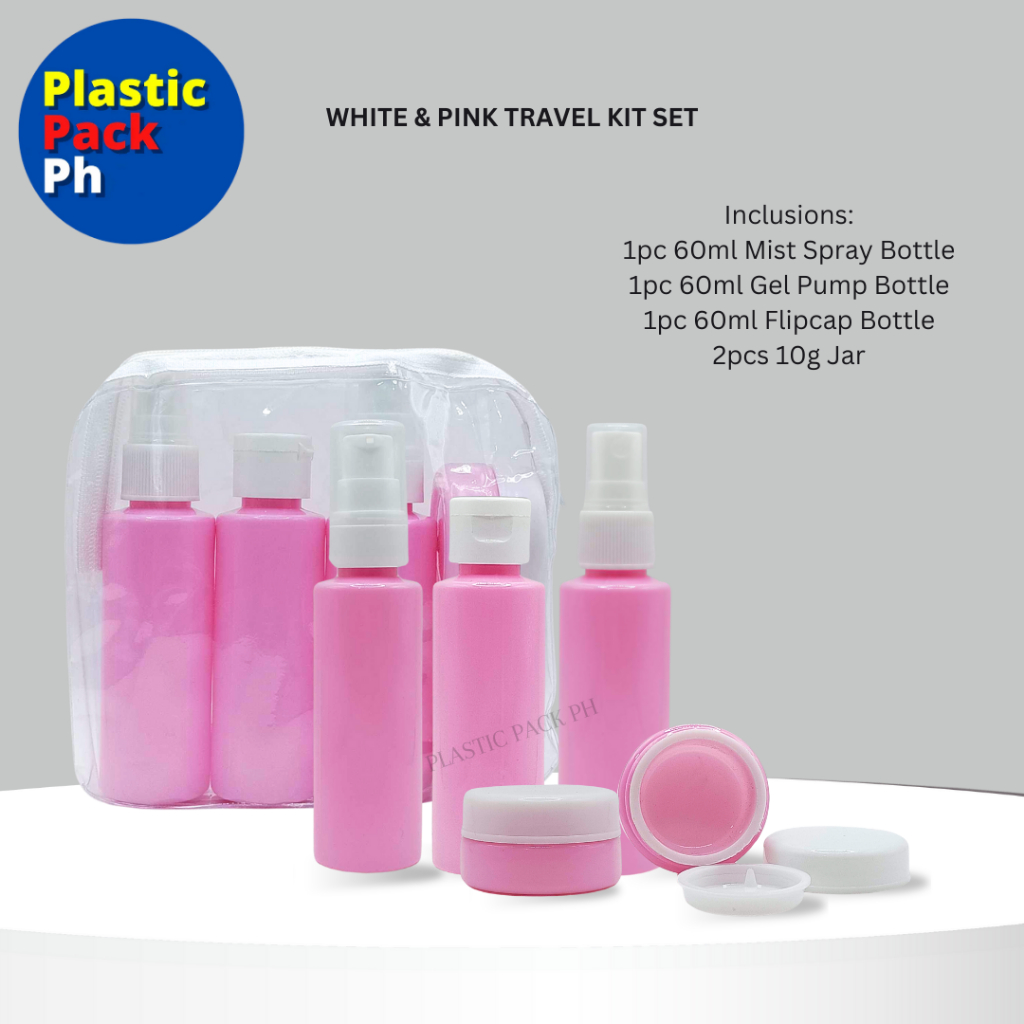 Travel Kit Set (3pcs 60ml bottles with 2pcs 10g Jar) | Shopee Philippines