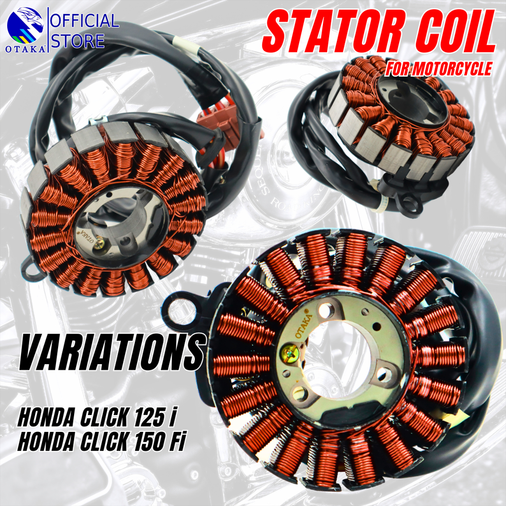 OTAKA MOTORCYCLE STATOR COIL FOR HONDA CLICK 125i/150 (JAPAN QUALITY ...