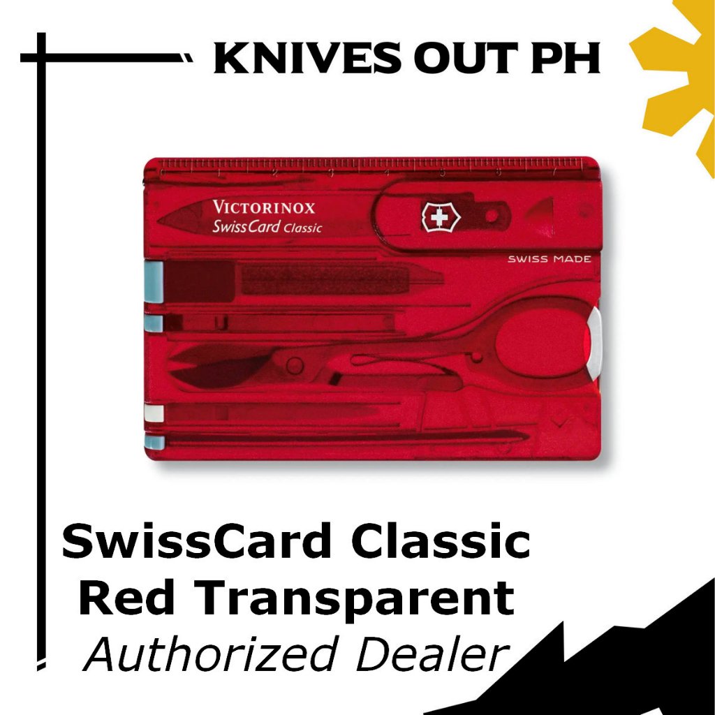 Victorinox Swiss Army Swiss Card Classic Red Transparent 0.7100.T (FAST ...