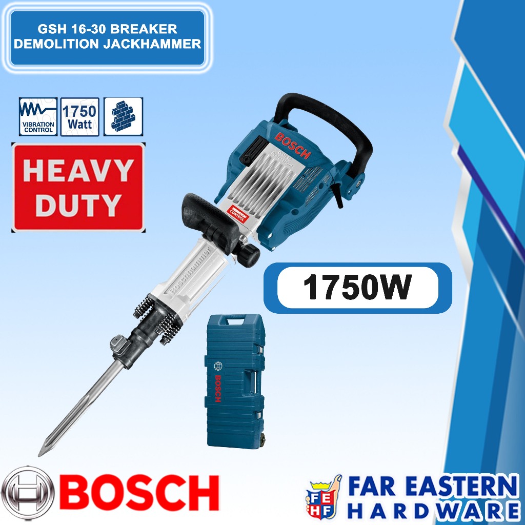 BOSCH GSH 16-30 Breaker Demolition Hammer 1750W Jackhammer RBPTCD ...