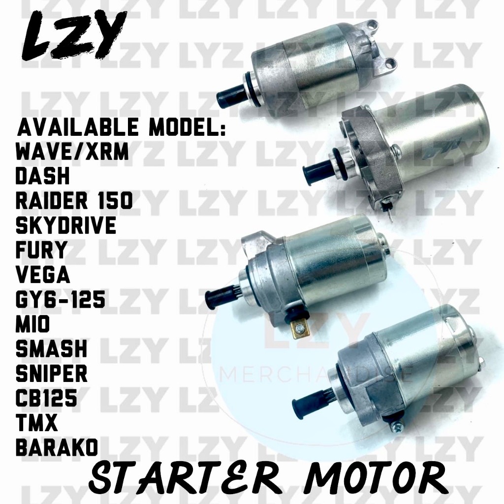 MHR Starter Motor WAVE DASH RAIDER150 SKYDRIVE FURY VEGA GY6 MIO SMASH ...