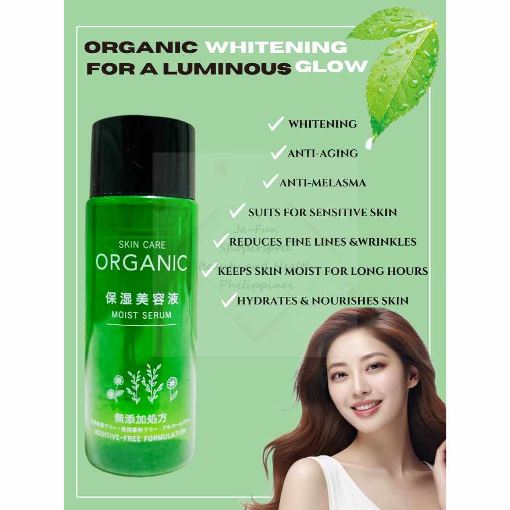 ORGANIC SERUM WHITENING MOIST ( JAPAN SKIN CARE ) | Shopee Philippines
