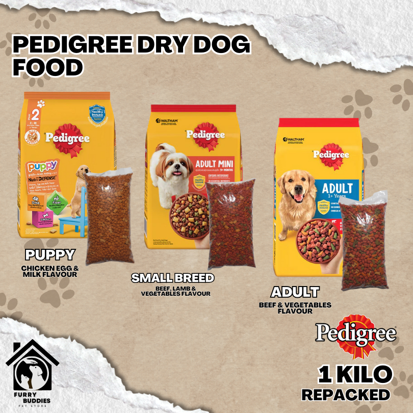 PEDIGREE DOG FOOD PUPPY & ADULT 1 KILO (REPACKED) | Shopee Philippines