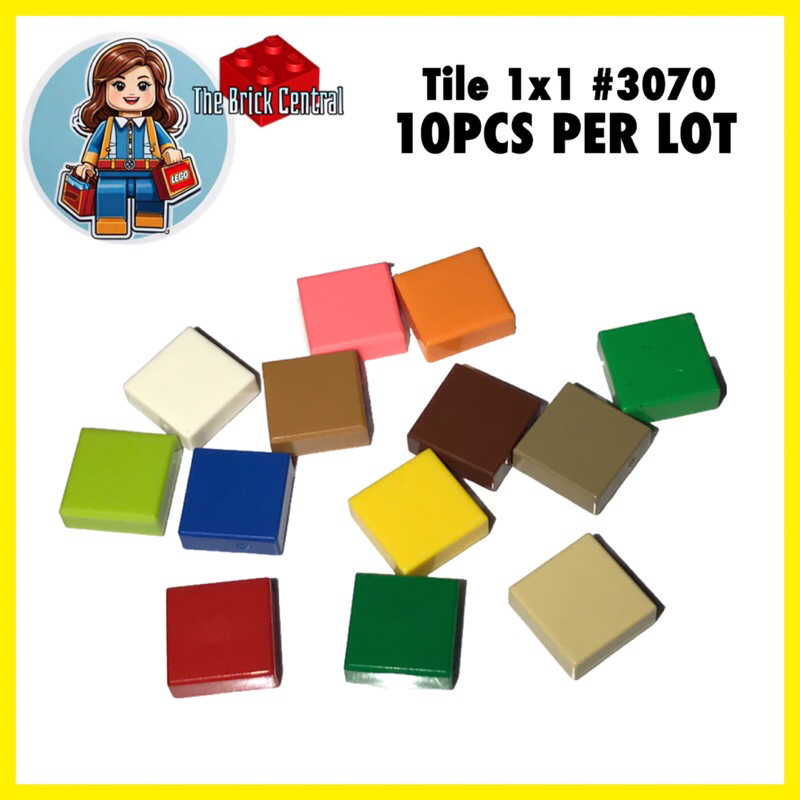 The Brick Central • LEGO Tile 1x1 10PCS 3070 | Lego Tile 1x1 Item No ...
