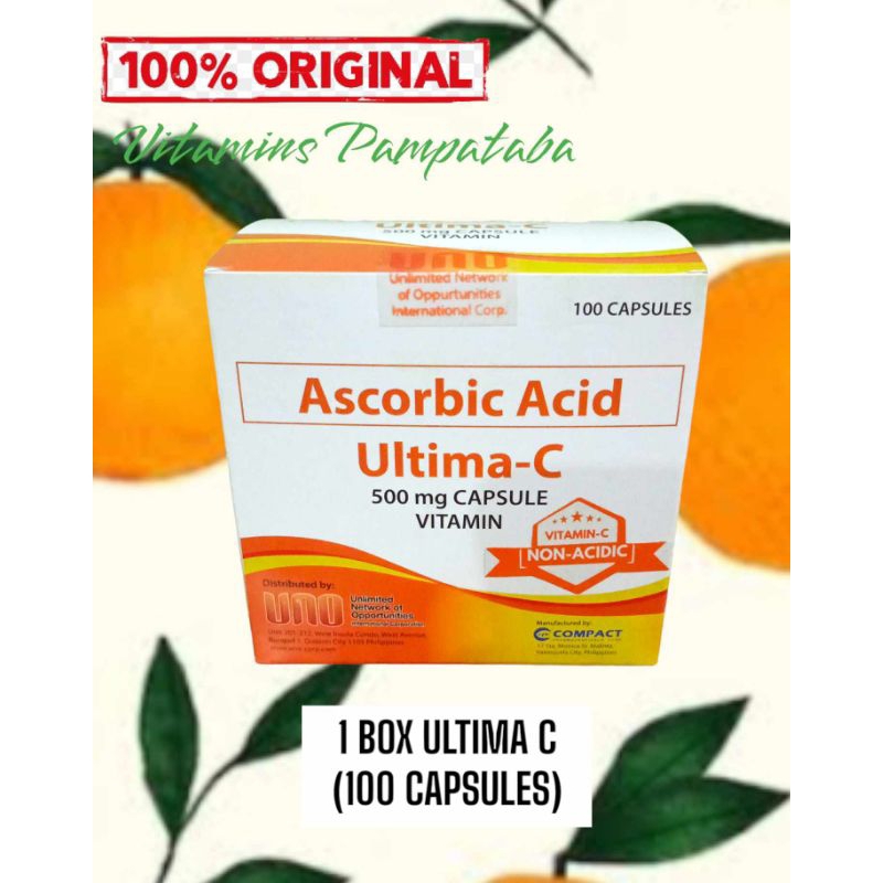 ULTIMA C 100 CAPSULES (1BOX) NEW PACKAGING ORIGINAL NON ACIDIC | Shopee ...