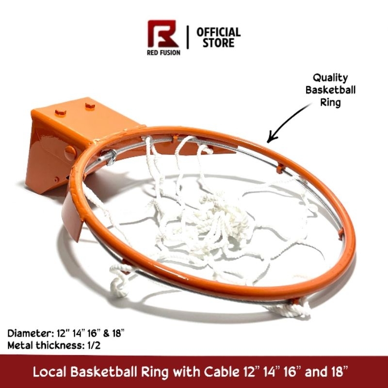 Momentum Basketball Ring With Cable 12" / 14" / 16" / 18" | Shopee ...