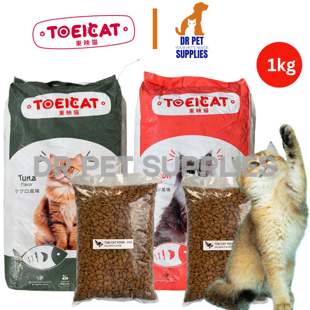 1kg Toei Cat All Stages Adult Kitten Salmon Tuna Flavor Dry Food Cats | Shopee Philippines