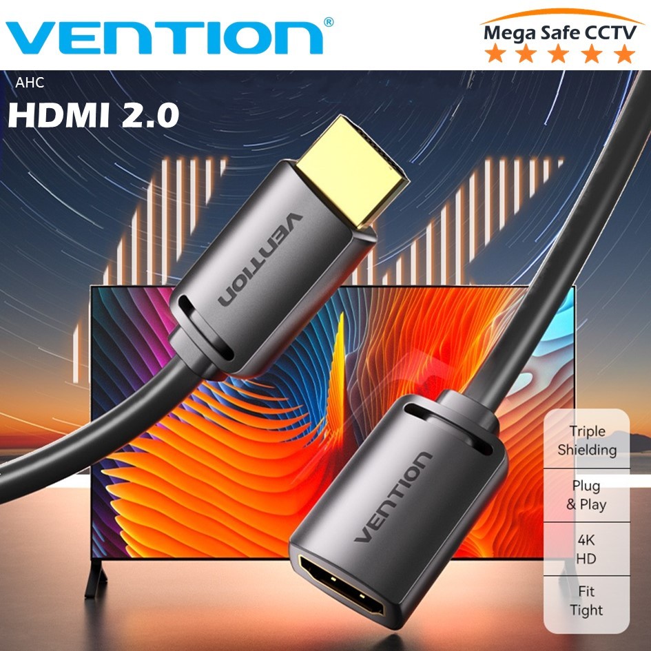 Vention HDMI Extension Cable Male to Female HDMI Cable 4K 3D Extended ...