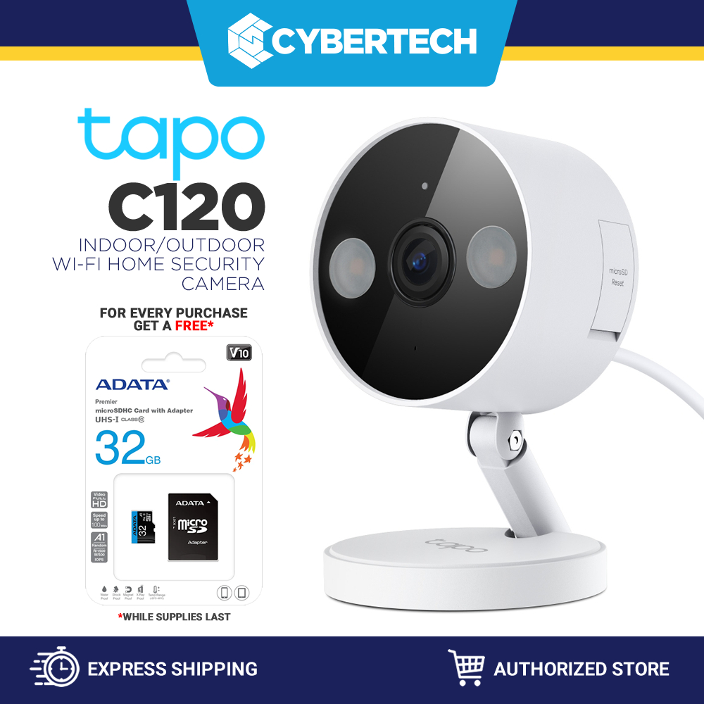 Cybertech TP-Link Tapo C120 Tapo Indoor/Outdoor Wi-Fi Home Security Camera | Shopee Philippines