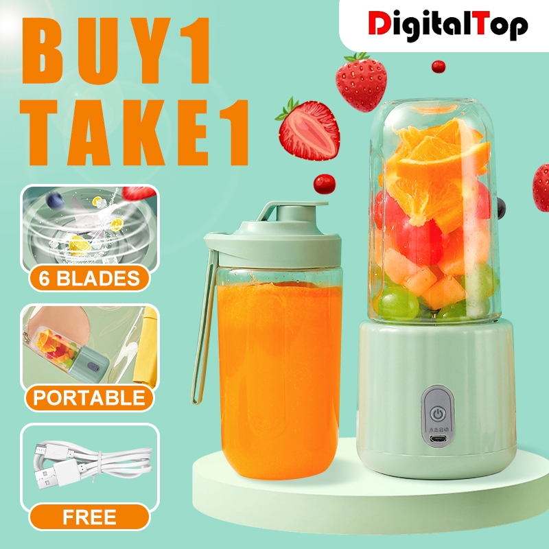 Fruit Juicer Portable Electric Juicer Buy 1 Take 2 Cup Rechargeable Ice ...