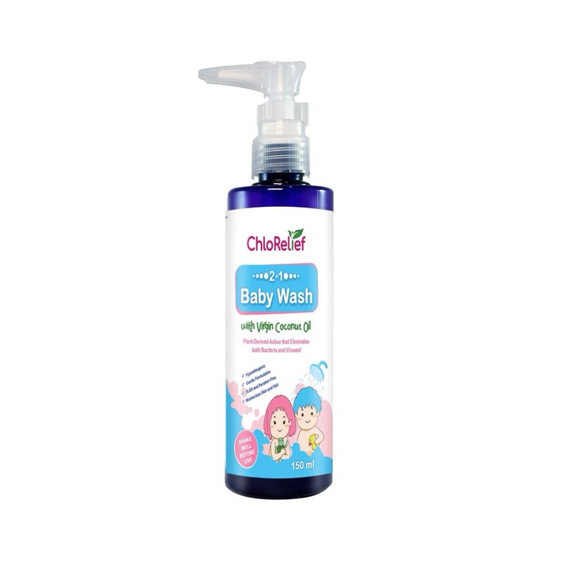 ChloRelief All Natural 2 In 1 Baby Wash With Virgin Coconut Oil 150ml 3 ...