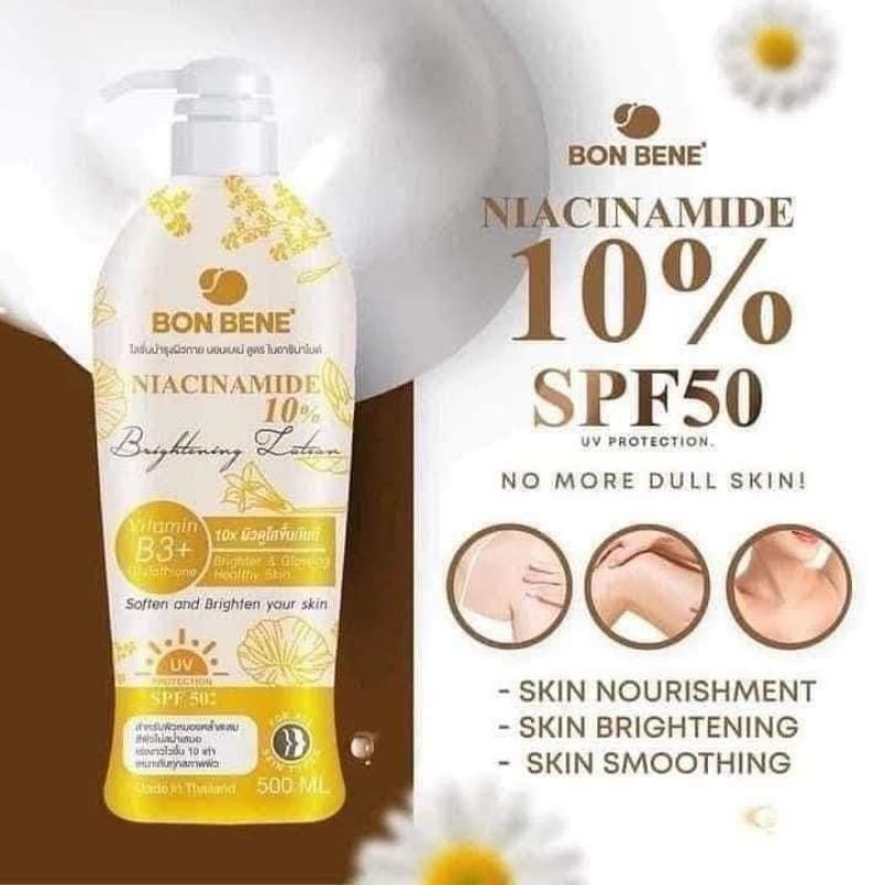 Bon Bene Naicinamide BrighteningLotion SPF50 500ml | Shopee Philippines