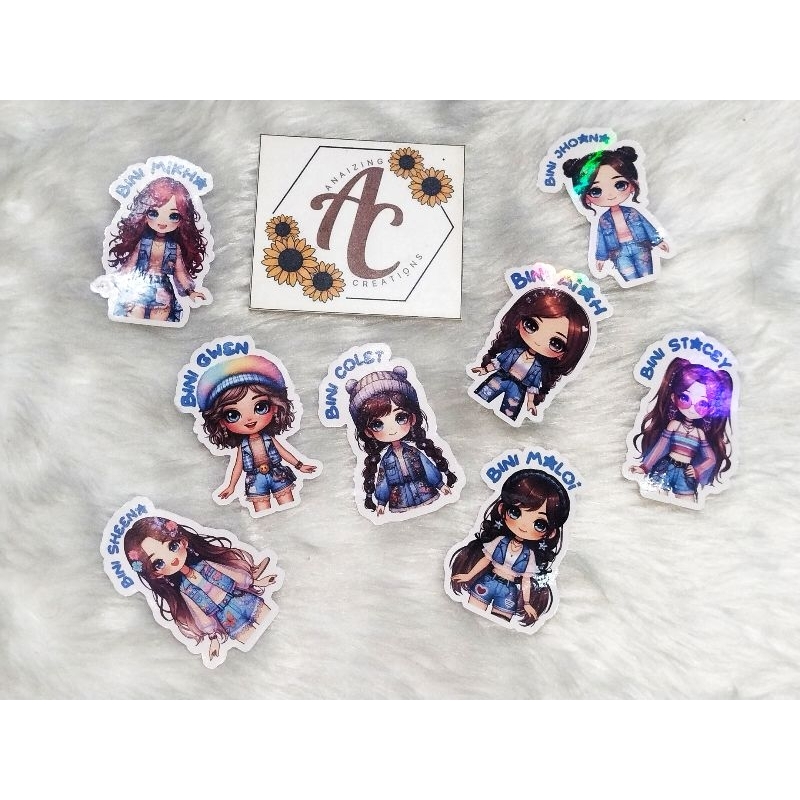 BINI CHIBI STICKERS WATERPROOF | Shopee Philippines