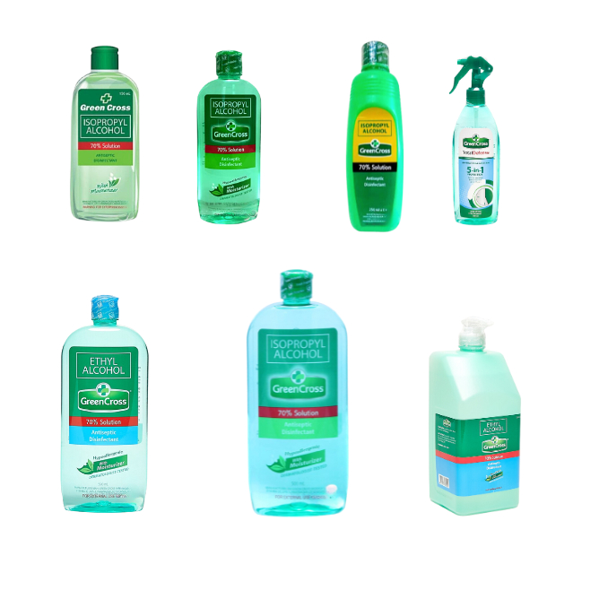 Green Cross Alcohol Isopropyl 150ml, 500ml, 1L & Ethyl 250ml, 500ml and ...