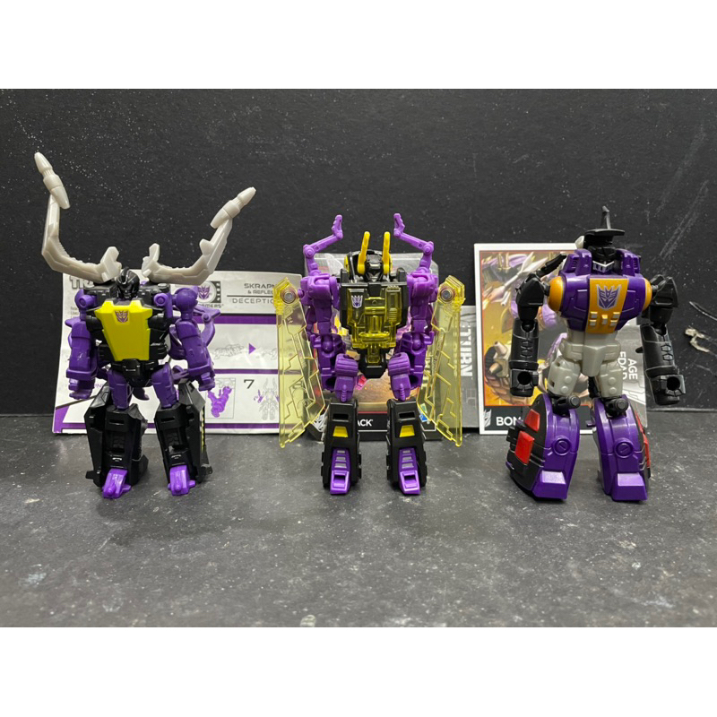 Transformers Insecticons set - Skrapnel, Bombshell, Kickback | Shopee ...