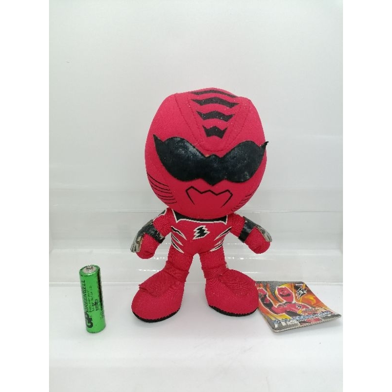 preloved power rangers jungle fury red ranger plush | Shopee Philippines