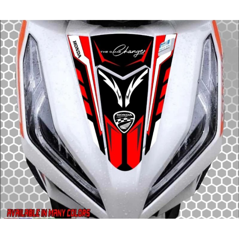 front panel Honda click V3 sticker laminated waterproof | Shopee ...