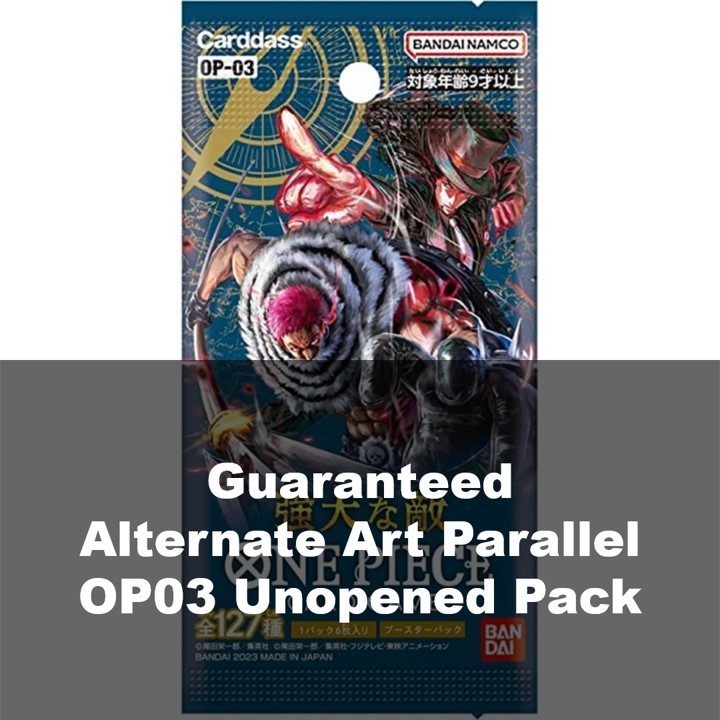 OP03 Guaranteed Alternate Art Parallel Unopened Factory Sealed Pack One ...