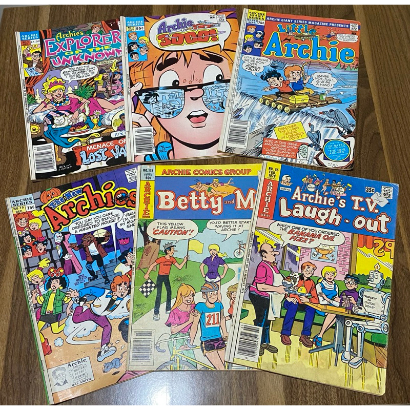 Bundle of 6 Archie Comics, ARCHIE 3000 #2, Little Archie, Archie and ...
