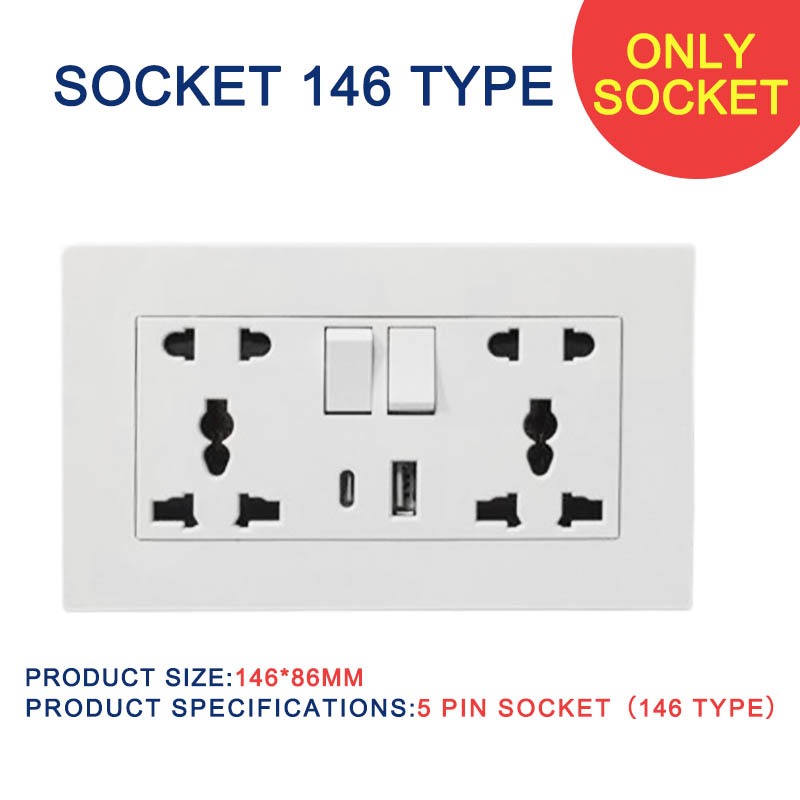 CM Outdoor Waterproof Sockets IP66 Universal / UK Wall Socket Switched ...