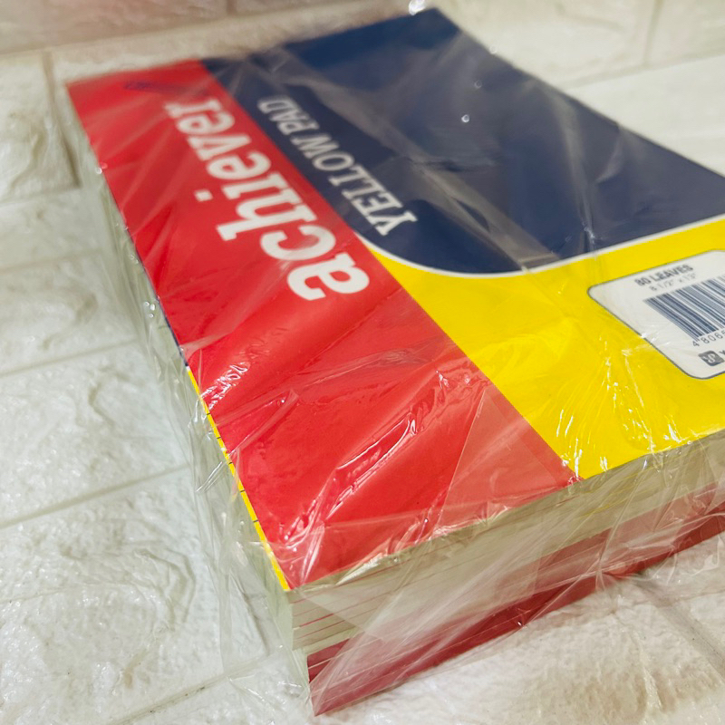 (ONE REAM = 10PADS) ACHIEVER YELLOW PAD 80 LEAVES (OFFICE SCHOOL ...