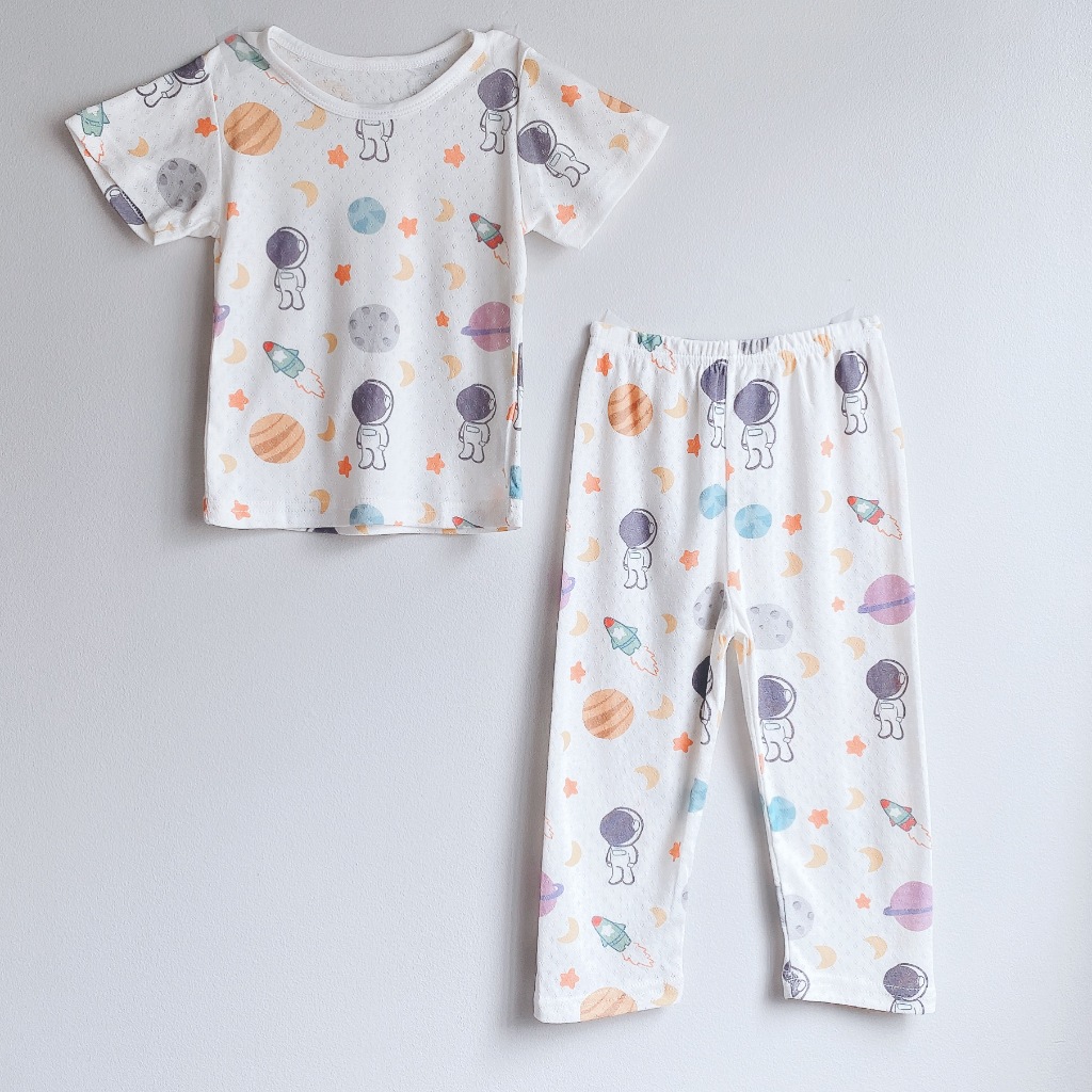 Space Premium Presko Pajama Set Unisex (1-10 yo) | Shopee Philippines