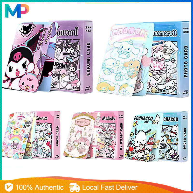 50pcs/box Sanrio Kuromi Laser Lomo Card Cute Flash Photocard Series ...