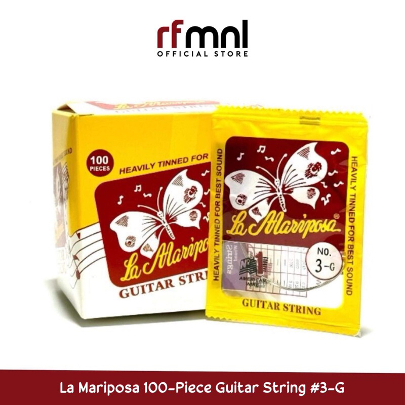 La Mariposa 100-Piece Guitar String #3-G | Shopee Philippines