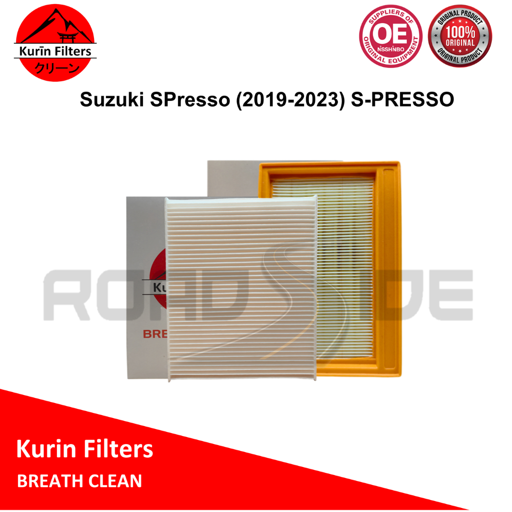 KURIN Combo (Air & Cabin) for Suzuki SPresso (2019-2023) S-PRESSO ...