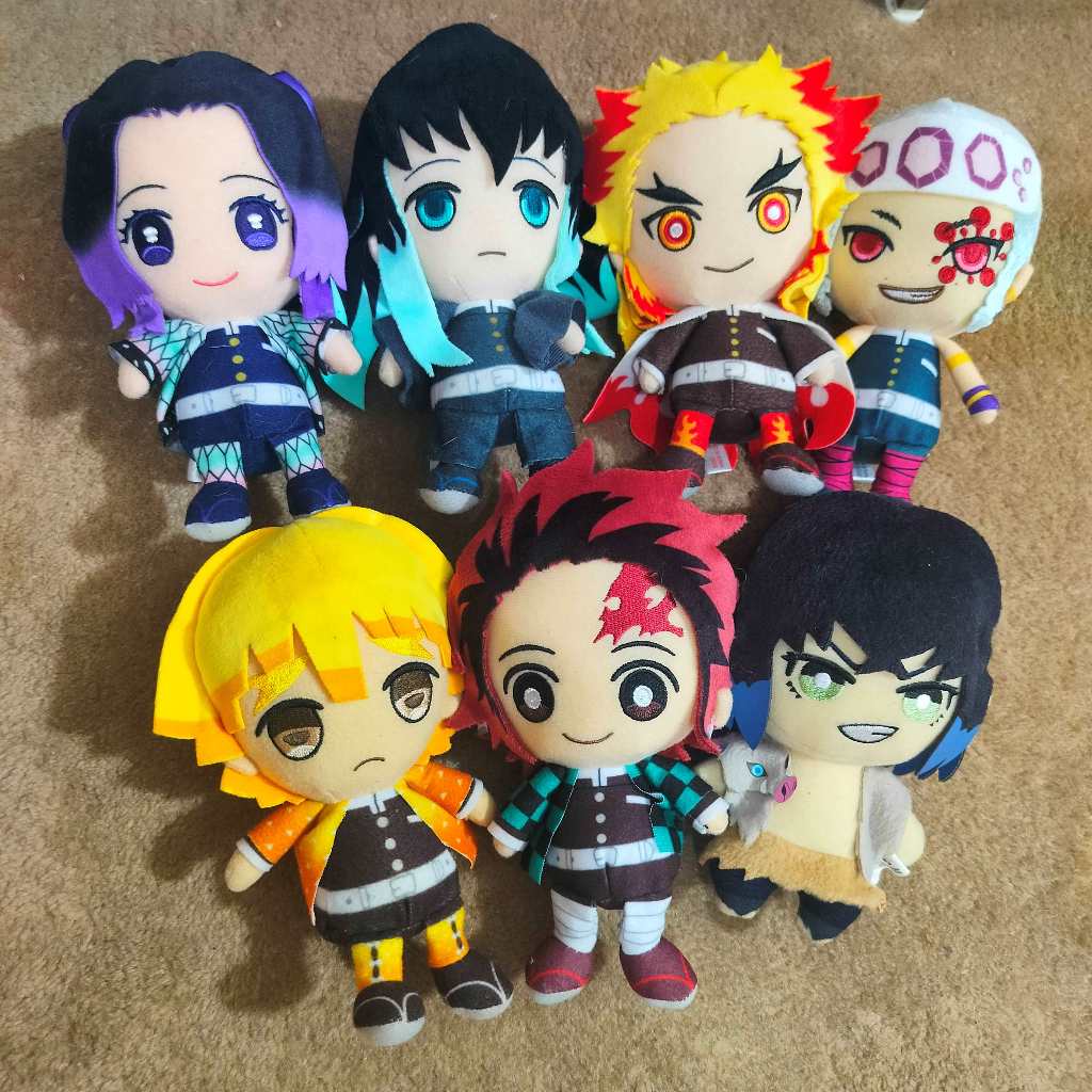 Authentic Demon Slayer Kimetsu no Yaiba Tanjiro Tengen Zenitsu Plush ...