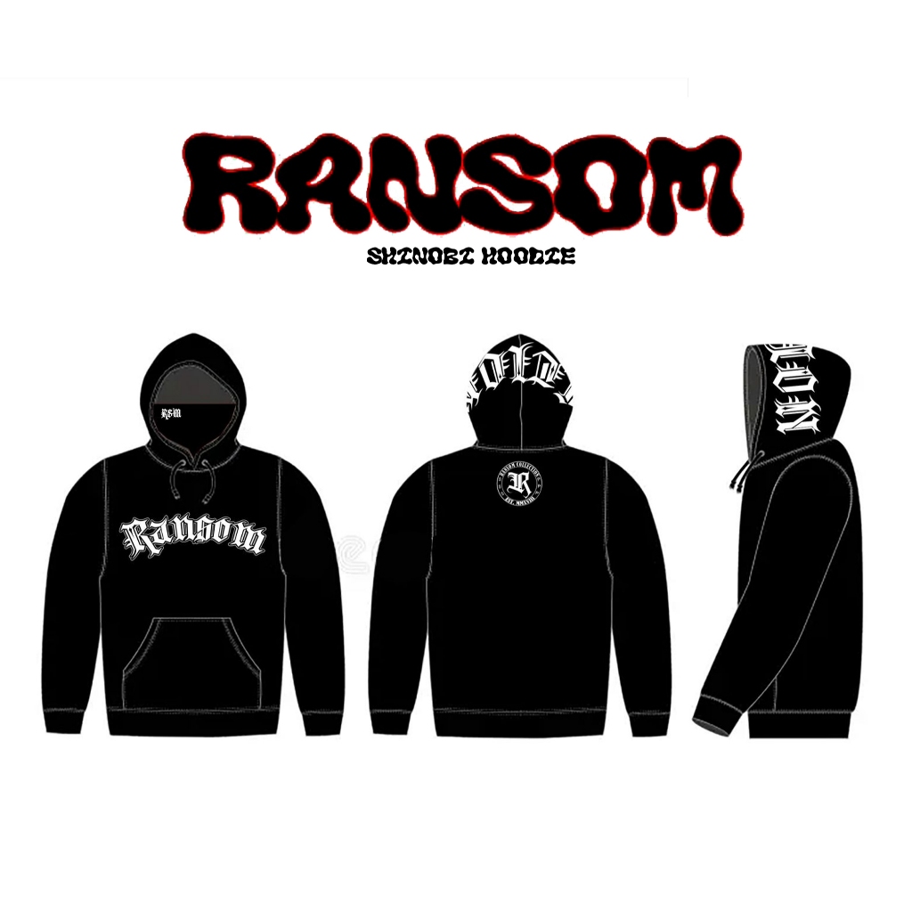 RANSOM SHINOBI HOODIE heavy cotton 450gsm | Shopee Philippines