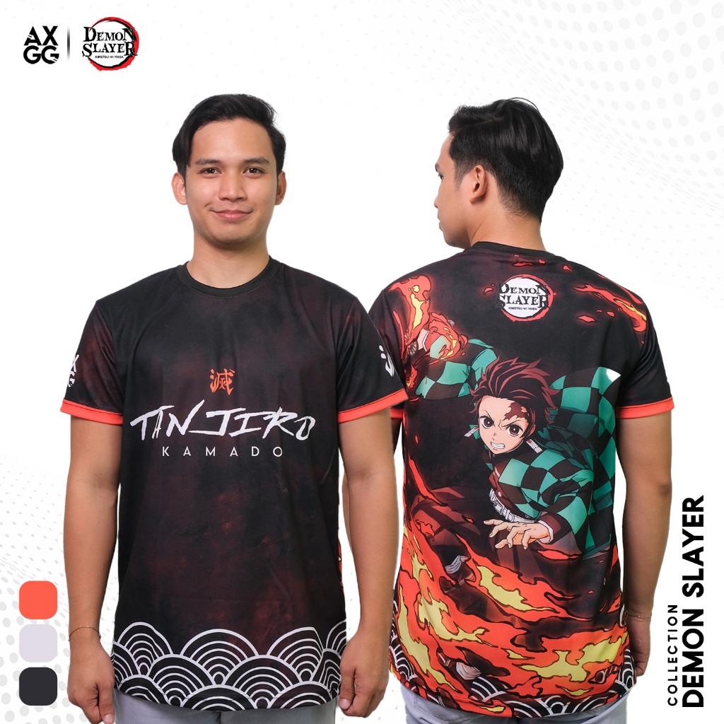 AXGG ' Demon Slayer Kimetsu no Yaiba ' Anime Shirt | Shopee Philippines