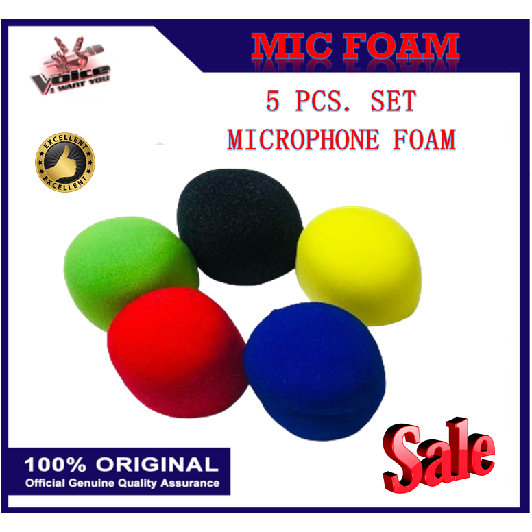 5pcs Handheld Microphone foam Mic Grill Windshield Wind Shield Sponge ...
