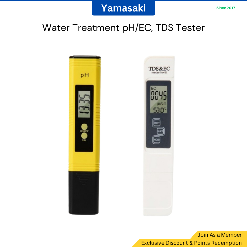 Water Treatment PH Meter + TDS EC Meter Temperature Tester Pen Monitor ...