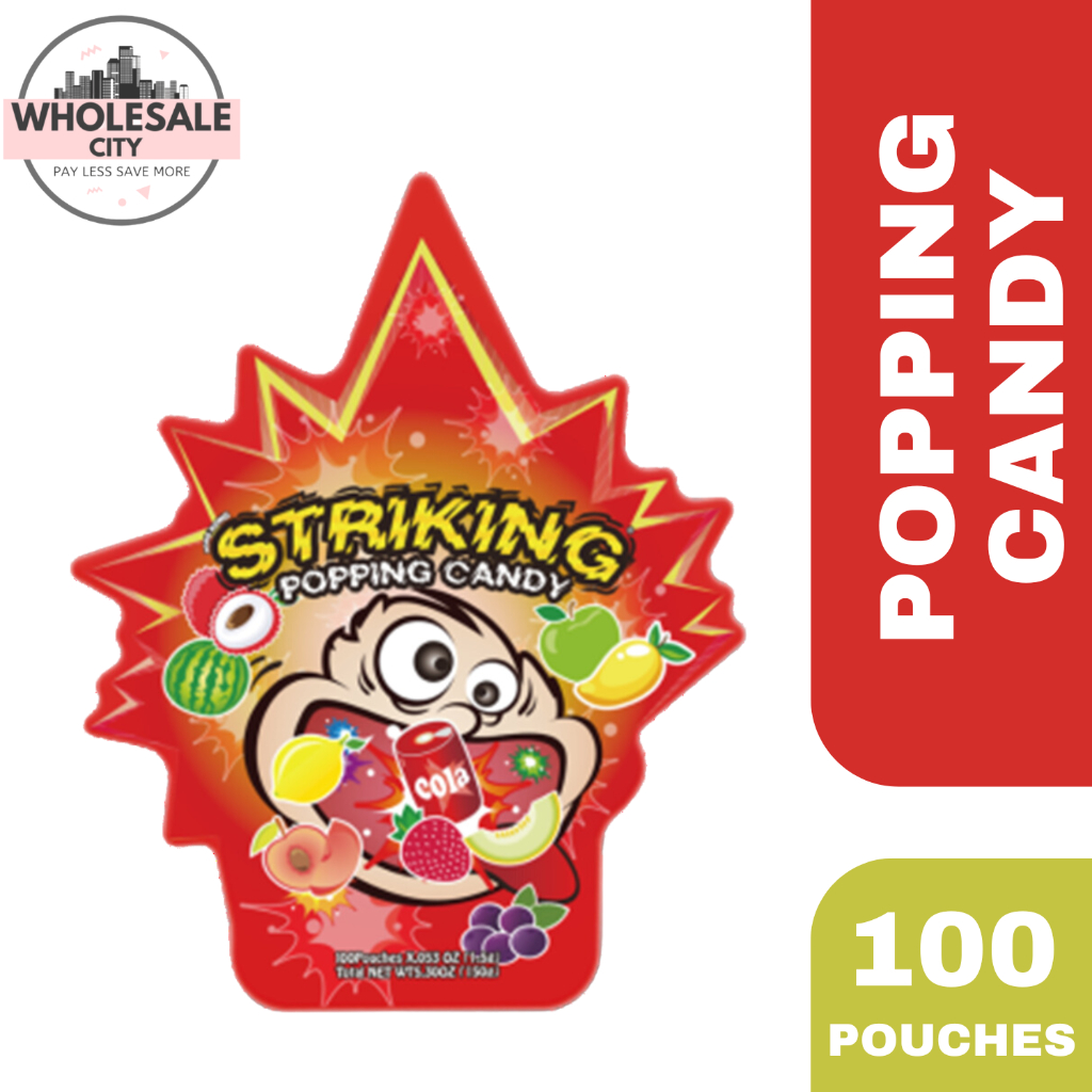 STRIKING POPPING CANDY 100POUCHES (150g) | Shopee Philippines