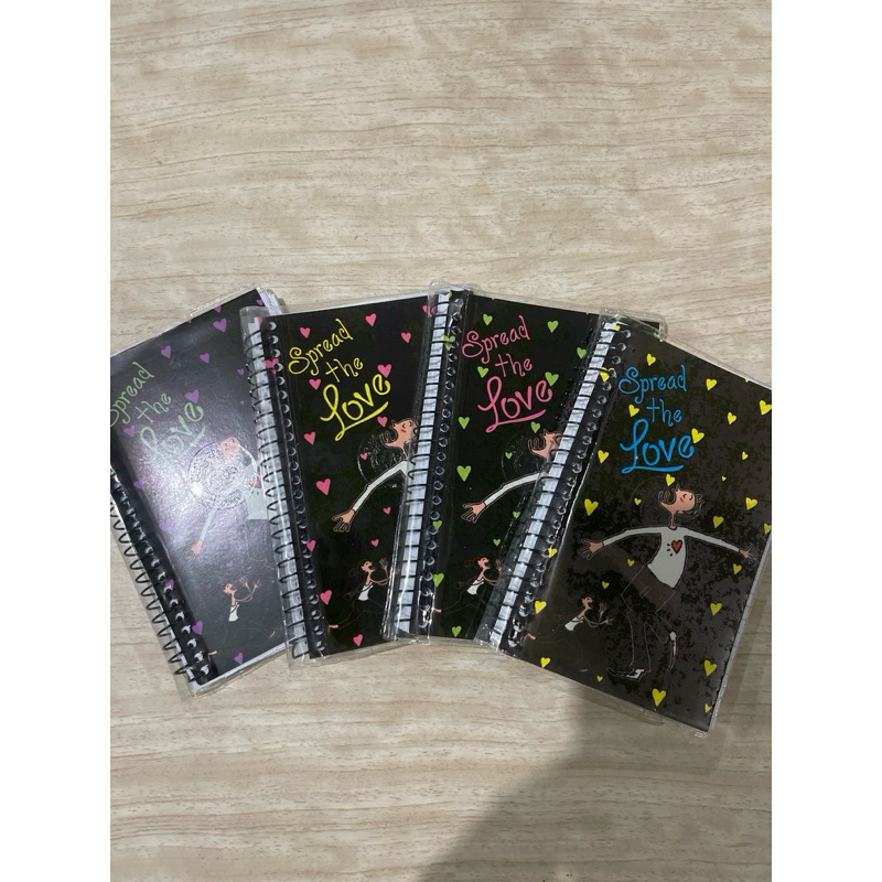 # 4 - D Mini Notebook ( Spread The love ) | Shopee Philippines
