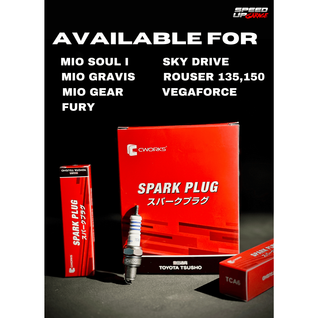 TCA6 CWORKS TOYOTA TSUSHO MOTORCYCLE SPARK PLUG | Shopee Philippines