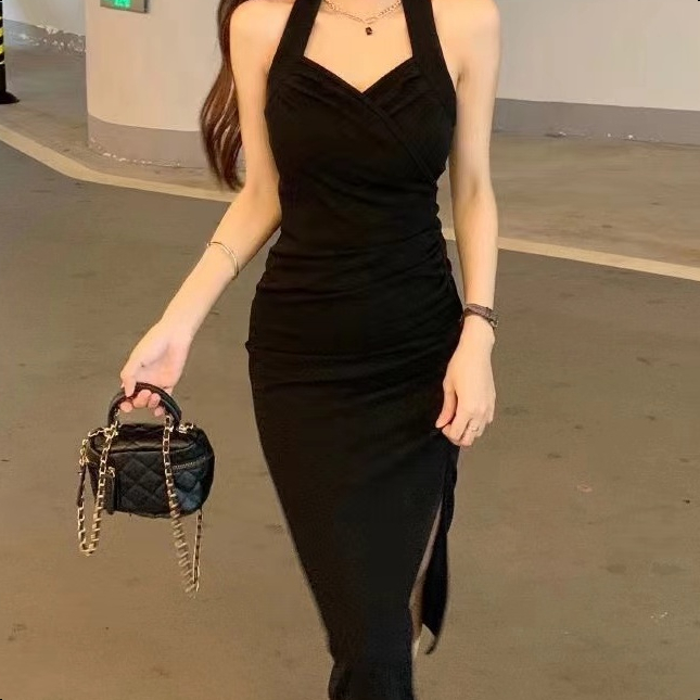 summer long dress for woman casual Slim graduation new 2024 | Shopee ...