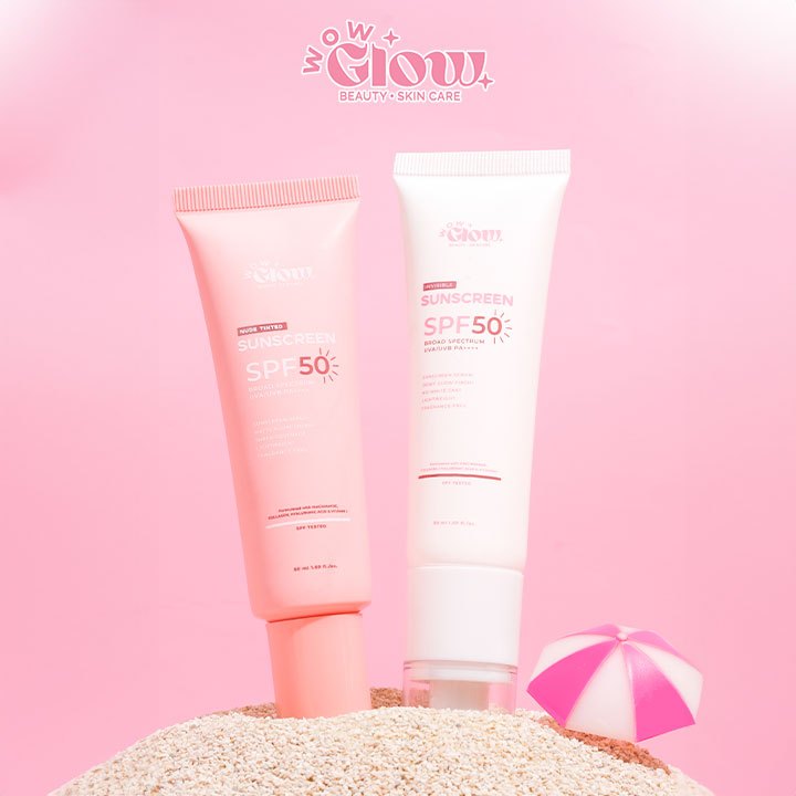 Wow Glow Nude Tinted Sunscreen / Invisible Sunscreen 50ml SPF 50 PA ...
