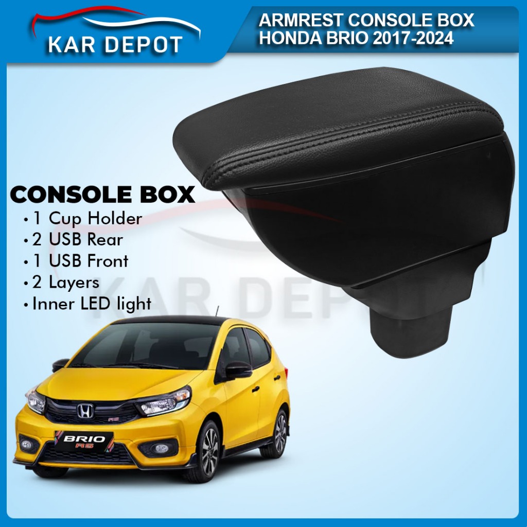 HONDA BRIO 2017-2024 Arm Rest Armrest Console Box | Shopee Philippines